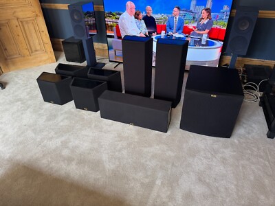 KEF TDM Reference series 7.1 surround speakers incredible condition ...