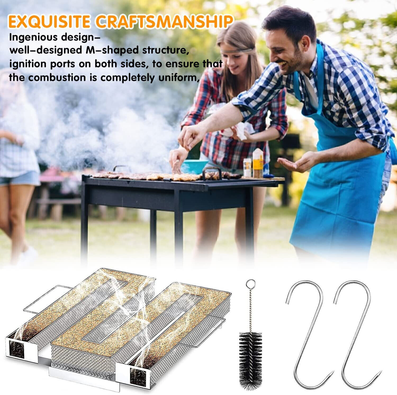 Stainless steel cold smoke generator cold smoke generator smoke snail ...