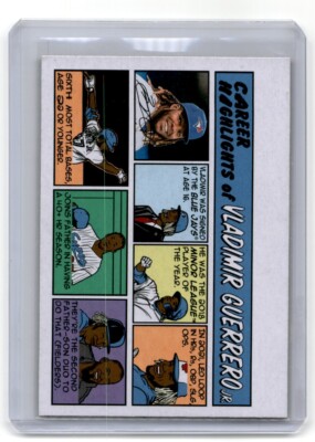 2021 Topps Heritage 1972 Baseball Posters Box Topper Vladimir Guerrero ...