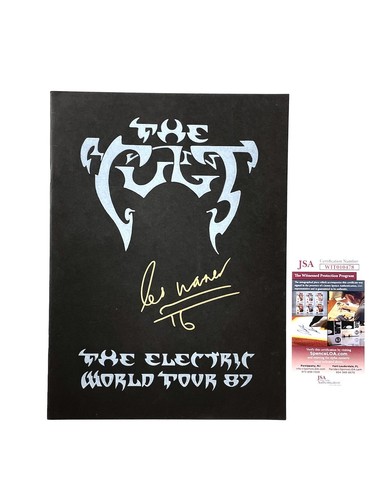 The Cult Signed Electric World Tour Program Book Les Warner JSA ...