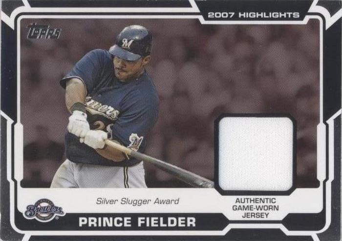 2008 Topps - Highlights Relics Prince Fielder #HR-PF Silver Slugger ...