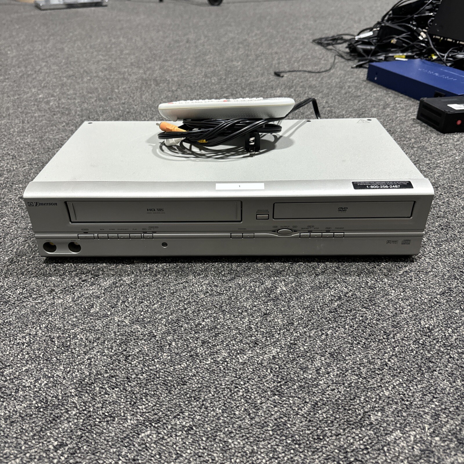 Emerson EWD2004 DVD VCR Combo VHS Recorder DVD Player TESTED with ...