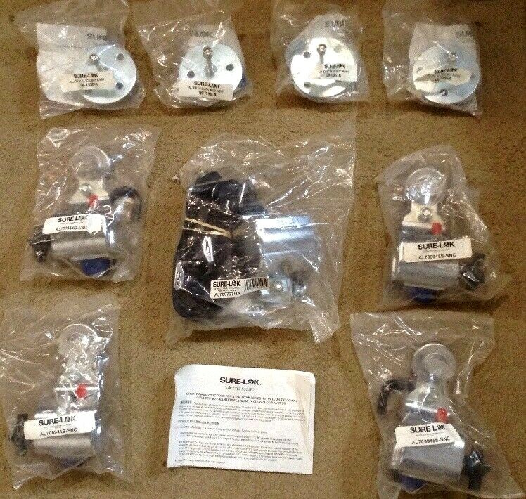 SURE-LOK TITAN AL760S-4C-SNC SLIDENCLICK WHEELCHAIR SECUREMENT w COMBO ...