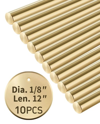 Brass Rods 1/8 x 12",10PCS,Knife Handle Material,Knife Handle Pins ...