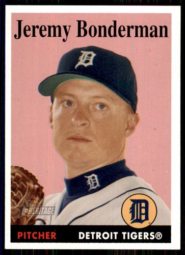 2007 Topps Heritage Jeremy Bonderman Detroit Tigers #115 MLB Baseball ...