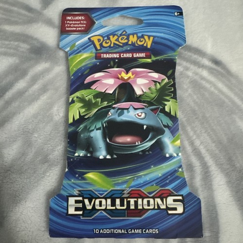 Pokemon TCG XY Evolutions Sleeved Booster Blister Pack New 10 Cards ...