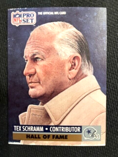 NFL Tex Schramm 1991 Pro Set Football Hall of Fame | eBay