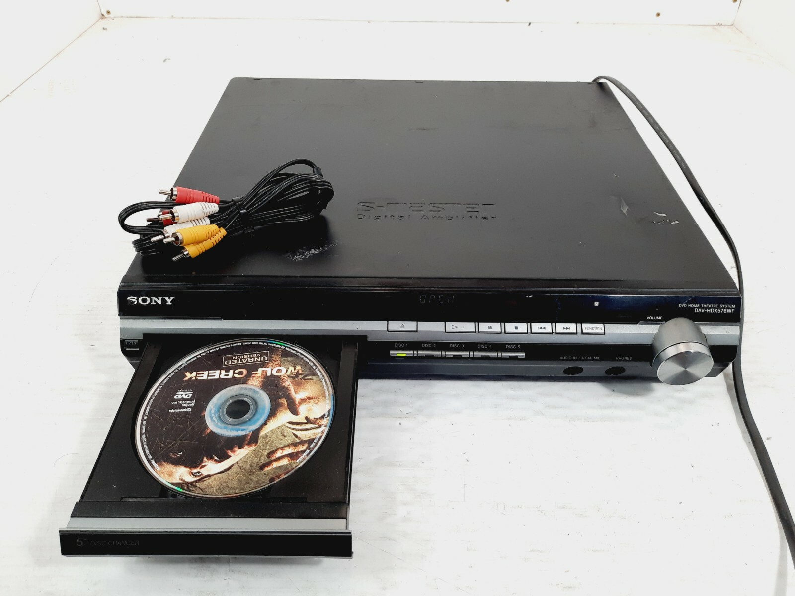 Sony DVD Receiver Home Theater System 5 Disc Changer DAV-HDX576WF S ...