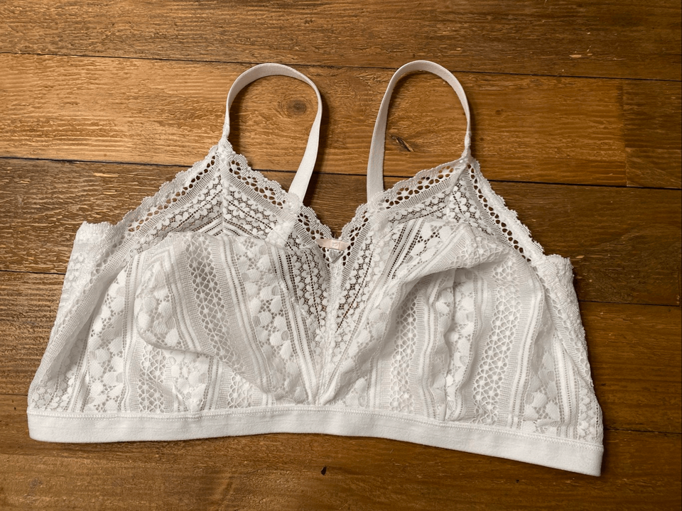 Freya XL white lace bralette sexy comfort bra | eBay