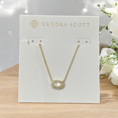 NWT! Kendra Scott Chelsea Necklace in Gold Ivory Mother of Pearl | eBay