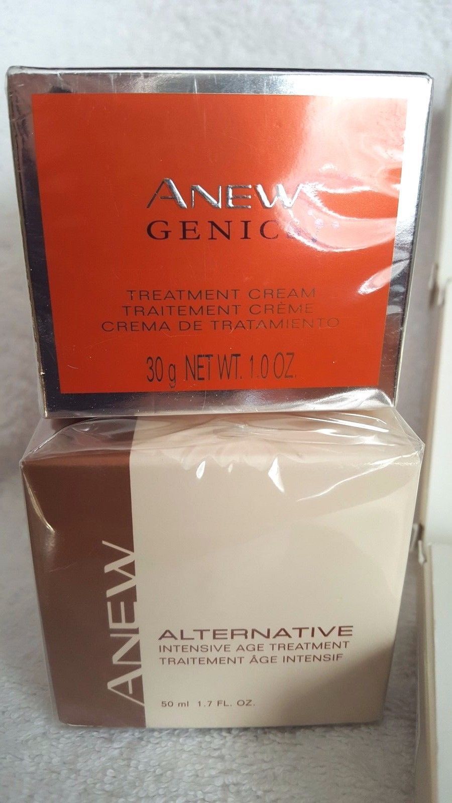 10 PC LOT ANEW AVON Alternative Genics Foundation Cleanser Luminosity ...
