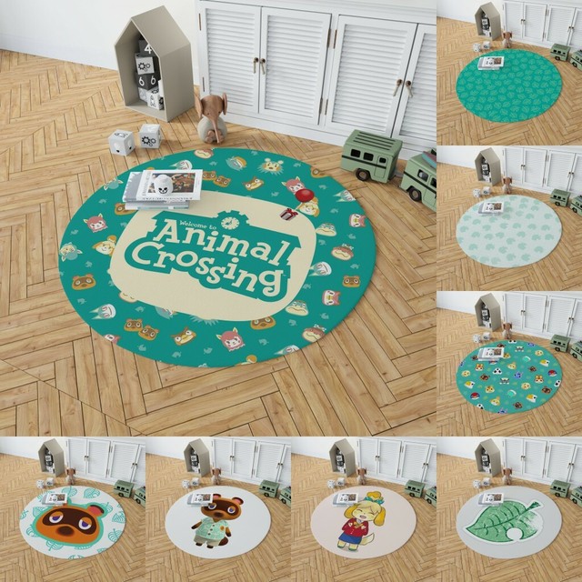 Game Animal Crossing: New Horizons Round Velboa Floor Rug Carpet Room ...