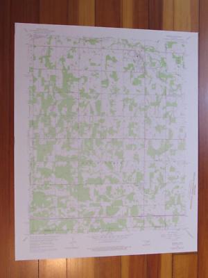 Harrah Oklahoma 1976 Original Vintage USGS Topo Map | eBay