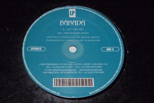 Barada~Let Me Go / Mountain Man~2002 Electronic House~UK IMPORT~FAST ...