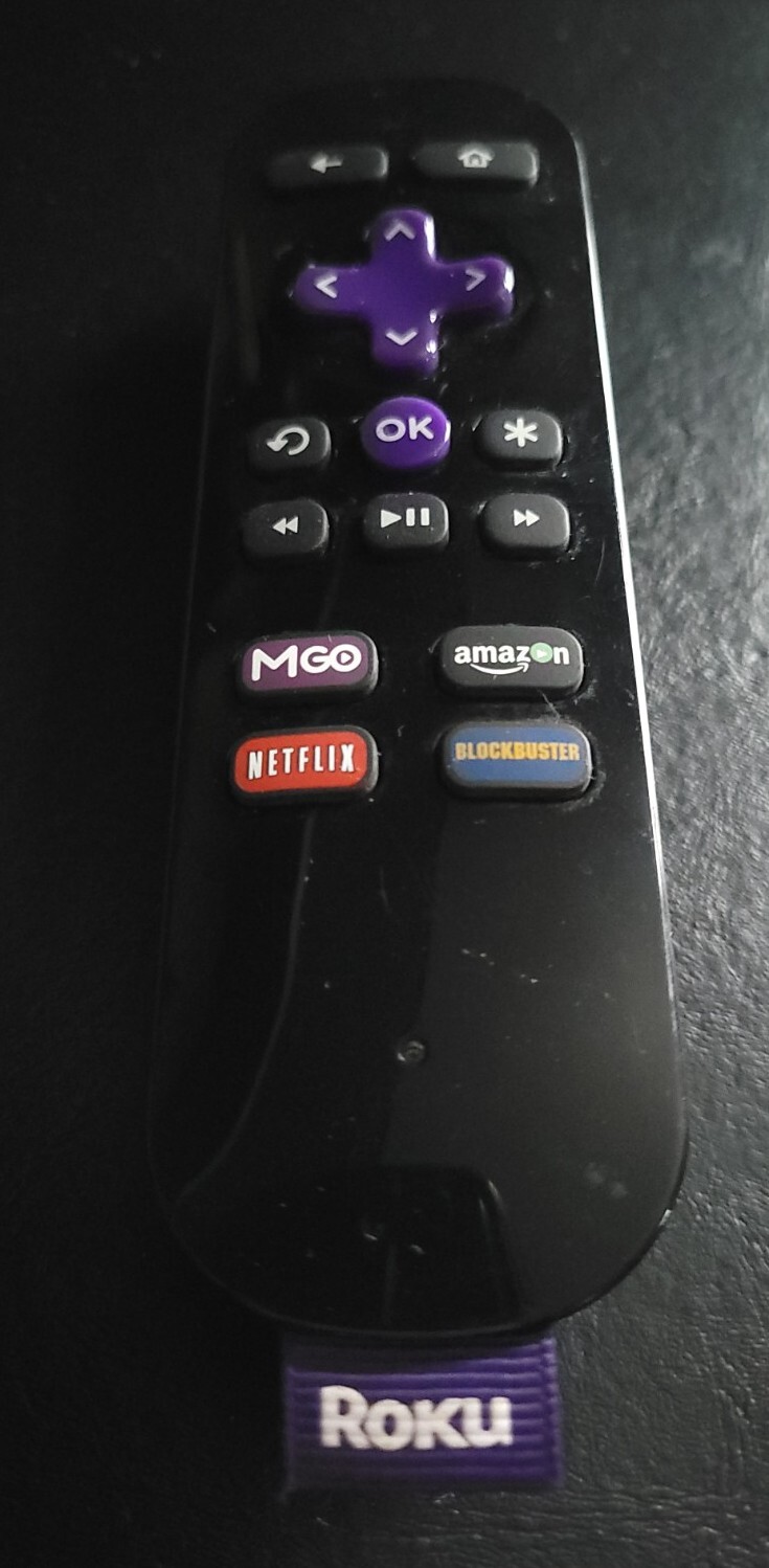 Roku Remote Control RC12 MGO Amazon Netflix Blockbuster NO BATTERIES | eBay