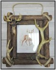 Deer Antler Hunting Cabin Lodge 8x10" Wood Wooden Picture Photo Frame ...