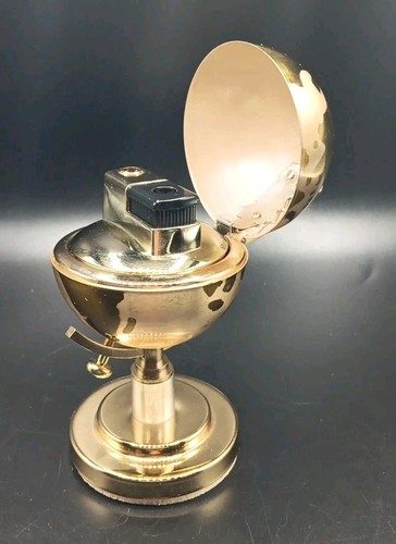 Vintage Brass Globe Butane Table Lighter Korea Nice | eBay