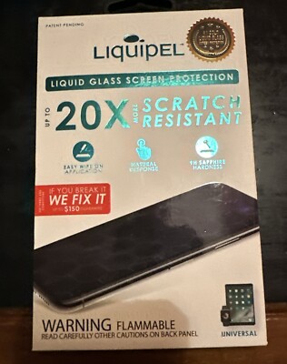 LIQUIPEL Liquid Glass Screen Protection 9H Guaranteed Protection for ...