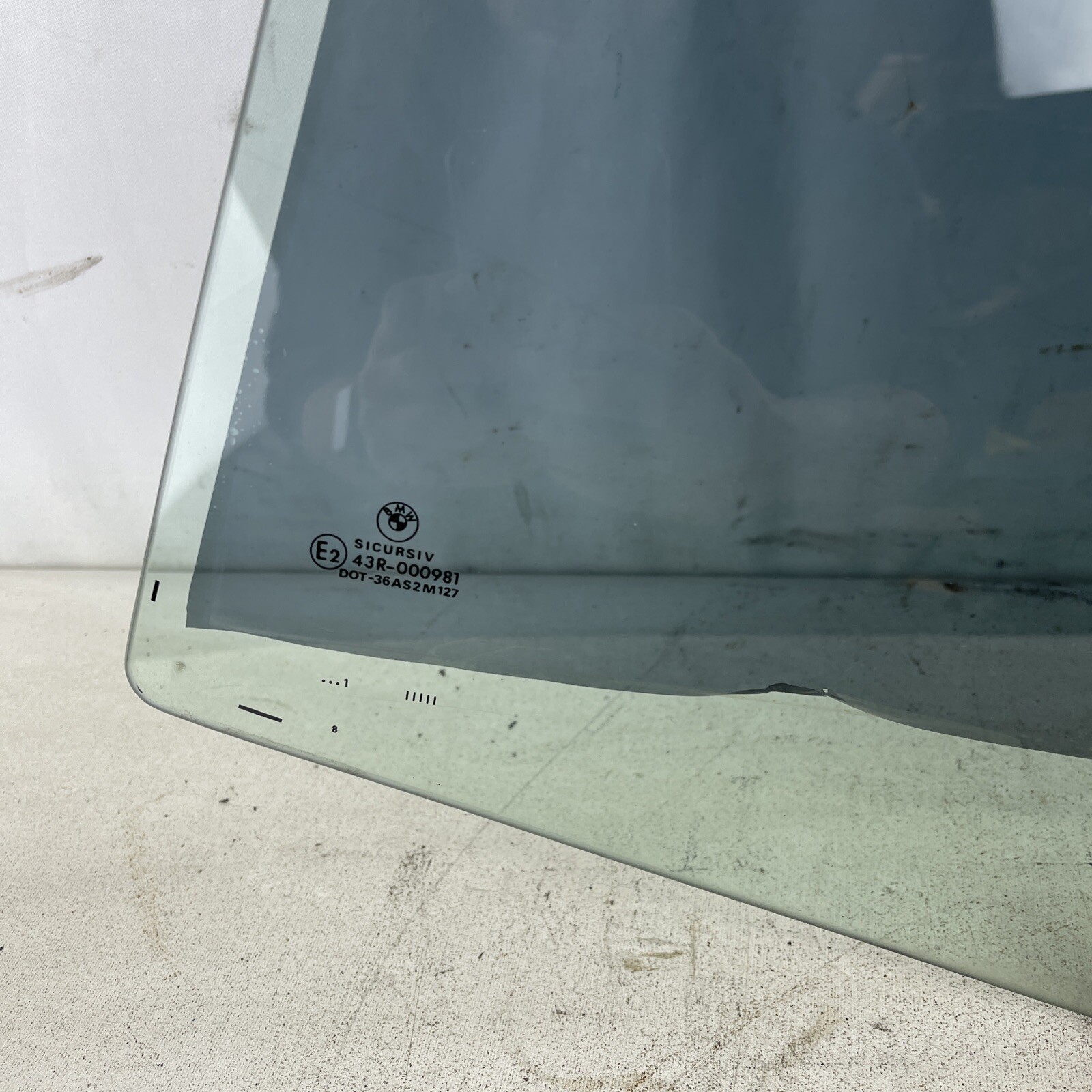 2003 BMW 325i SEDAN 2.5L E46 #5 REAR LEFT SIDE DOOR WINDOW AUTO GLASS ...