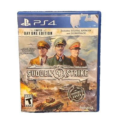Sudden Strike 4 Sony PlayStation 4 2017 Complete CIB RTS Strategy Game ...