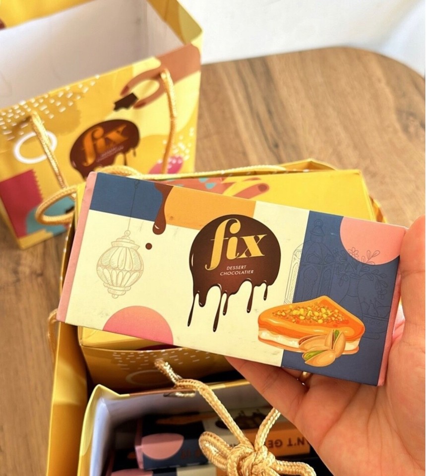 Fix Dubai Chocolate Pistachio flavour Chocolate bar 230 grams /for any ...
