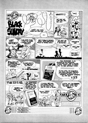 ACE RC Cap'n Eddy Print Ad Ephemera Wall Art Decor Black Sunday | eBay