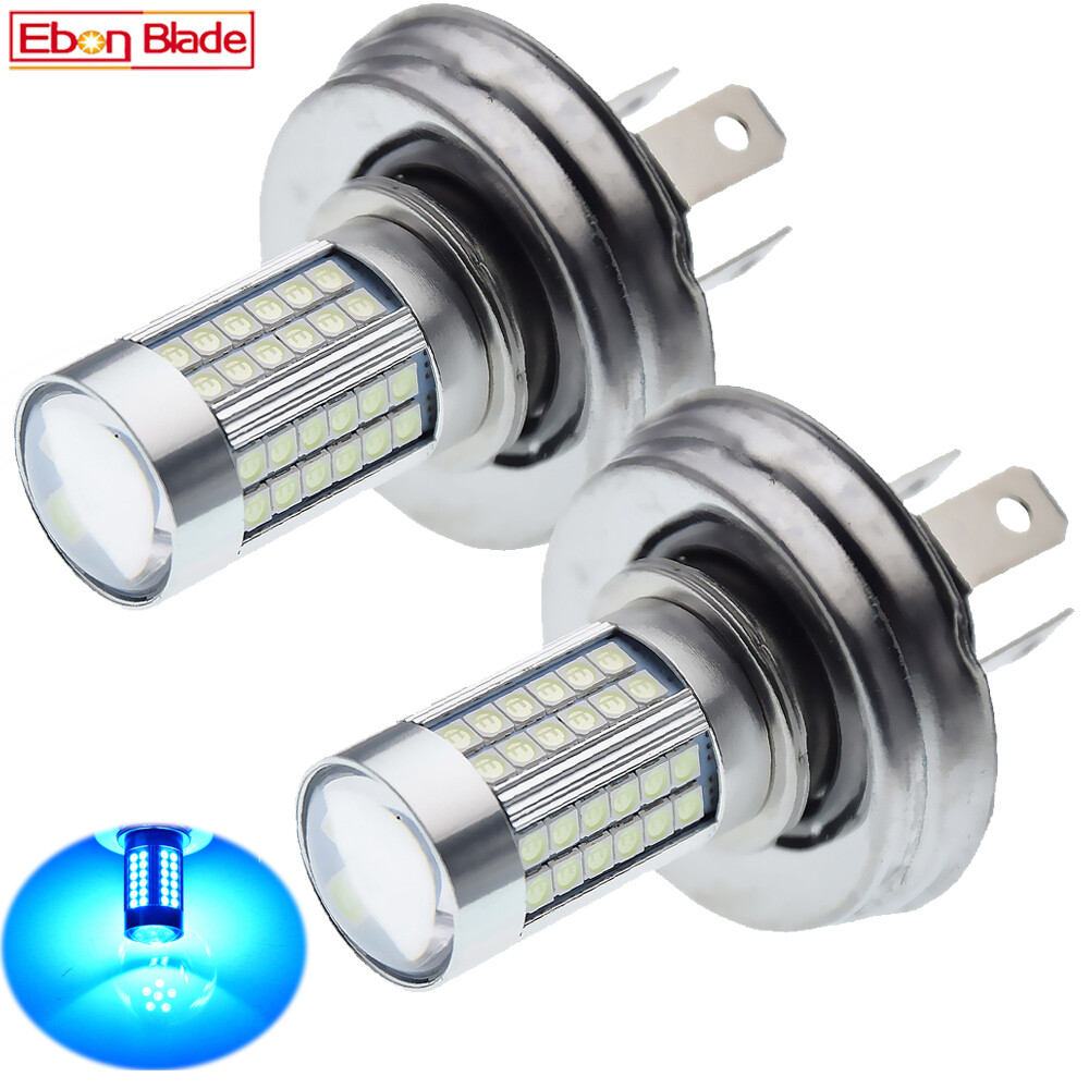 2Pcs Ice Blue 12 Volt P45T R2 LED Motorbike Headlight Bulb Beetle ...