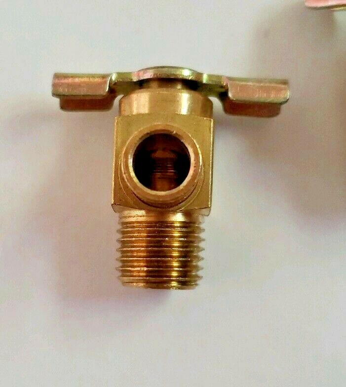 6 NOS 1/4 inch BRASS PETCOCK NPT radiator air compressor drain new ford ...
