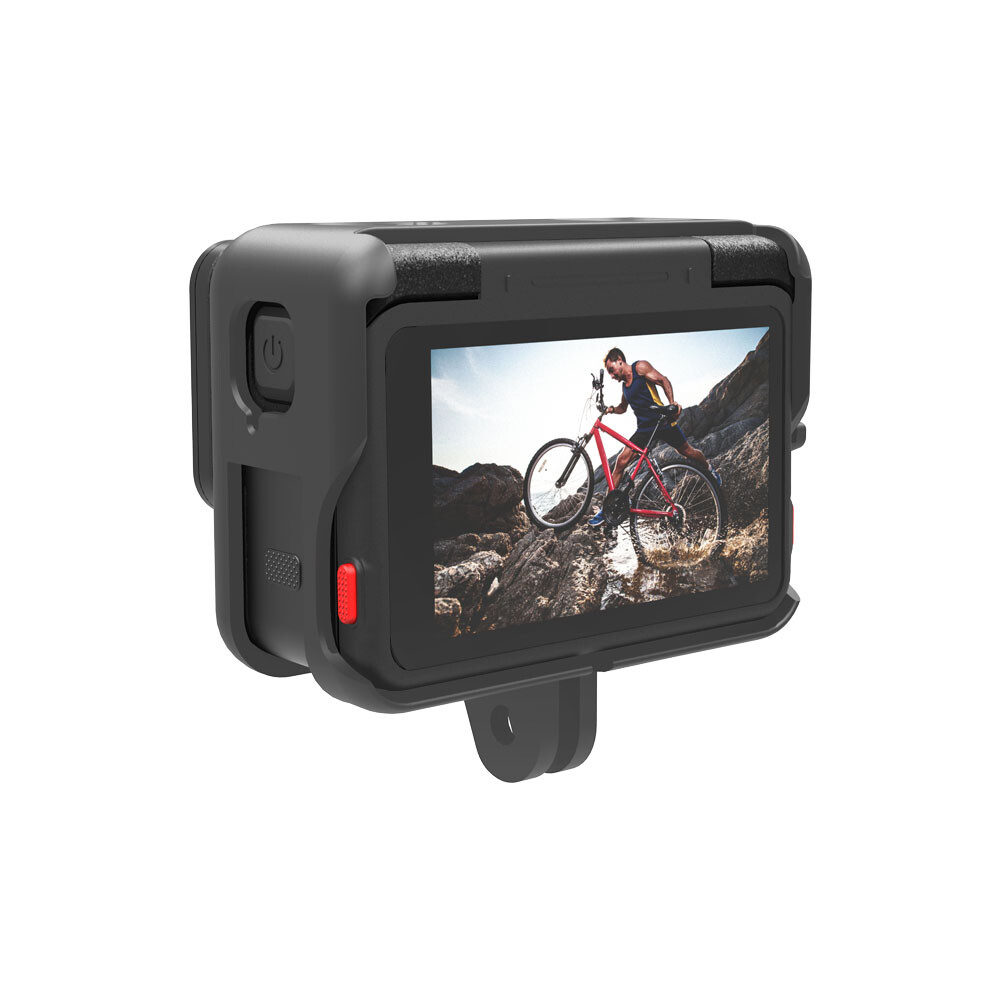 Sports Camera PU Protective Bezel with Mounting Base for Insta360 ACE ...