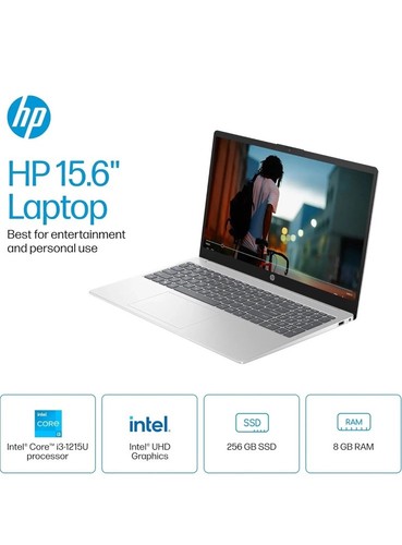 HP 15-fd0023dx Laptop - 15" Screen, Core i3, 8GB RAM, 256GB SSD - New ...