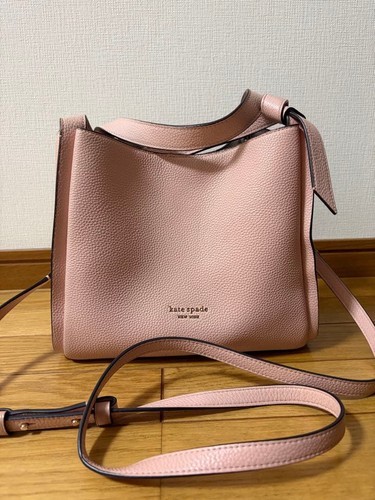 Kate Spade KNOT Medium Crossbody Tote Pink Pebbled Leather 2WAY ...