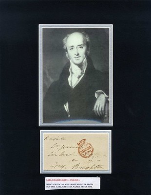 UK PRIME MINISTER Charles Grey, 2nd Earl Grey autograph subscription ...