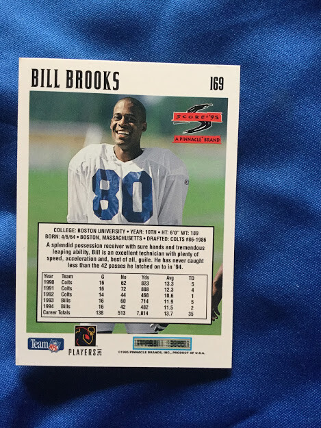 NFL Bill Brooks Buffalo Bills 1995 trading card | eBay