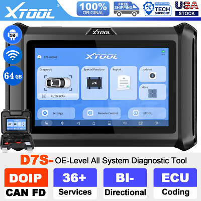 USED XTOOL D7S E.CU Coding OBD2 Scanner BiDirectional Auto Diagnostic ...
