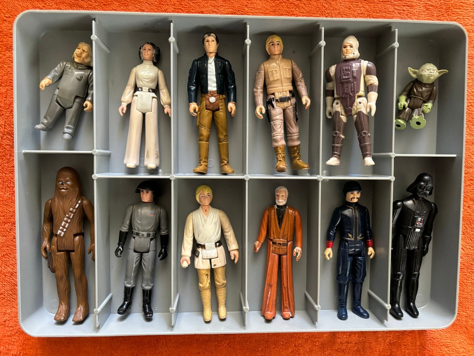 STAR WARS Kenner 1977 Mini Action Figure Collectors Case + 20 Figures ...
