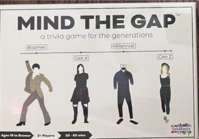 SolidRoots Mind The Gap Generational Trivia Board Game | eBay