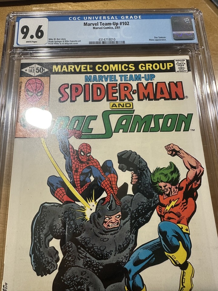 Marvel Team-Up #102 CGC 9.6 Marvel Comics 1981 RHINO APPEARANCE | eBay