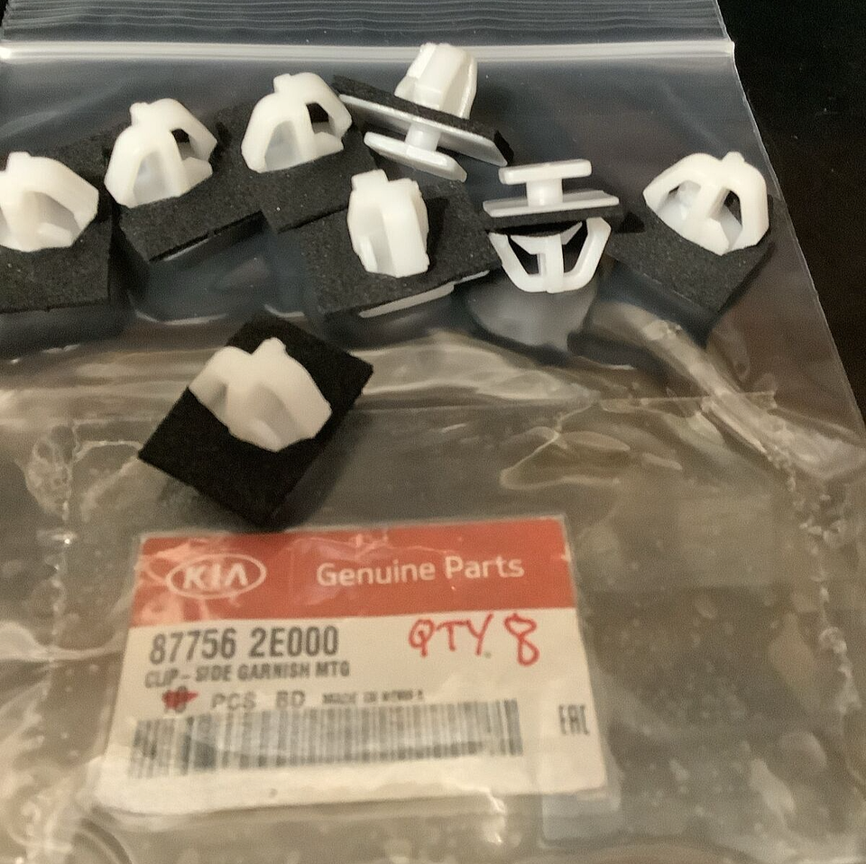 2003-2024 Kia Hyundai / Kia Side Garnish Mounting Clip 87756-2E000 8 ...