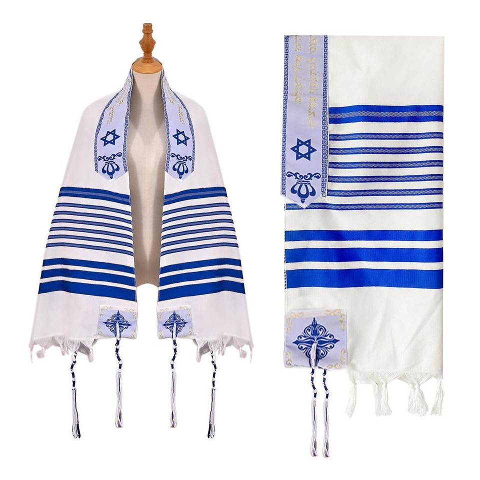 Jewish Israel Prayer Shawl Israel Traditional Tallit with Blessing_ | eBay