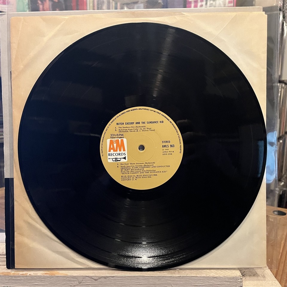 [OST]~EXC LP~BUTCH CASSIDY AND THE SUNDANCE KID~Burt Bacharach~[1969~A ...