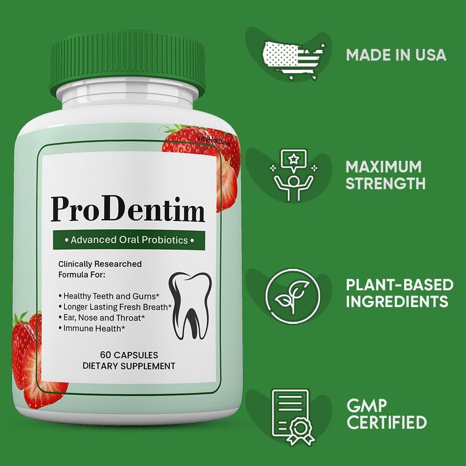 ProDentim Capsules, Prodentim Supplement for Teeth And Gums Health (3 ...
