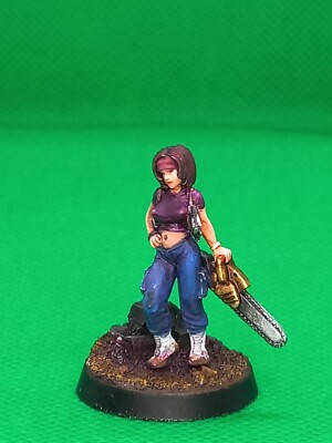 Painted ashlee cam Hasslefree Female zombie hunter scale warhammer ...