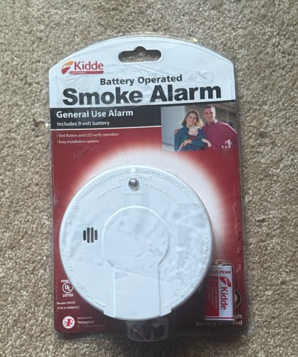 Kidde Battery Operated Smoke Alarm Model# i9030 With 9 Volt Battery ...