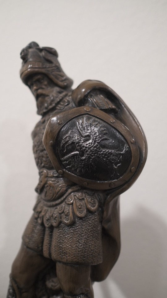 Vintage HIGH-END Statue/Sculpture Figure Warrior Soldier Art Nouveau ...