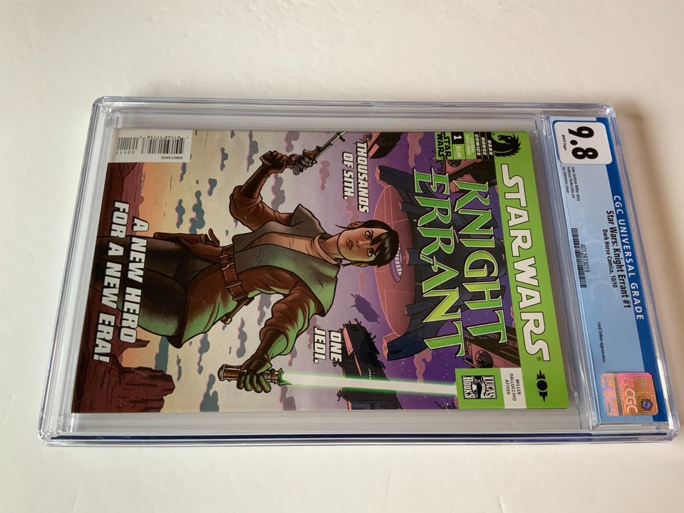 STAR WARS: KNIGHT ERRANT 1 CGC 9.8 WHITE PAGES LORD ODION DARK HORSE ...