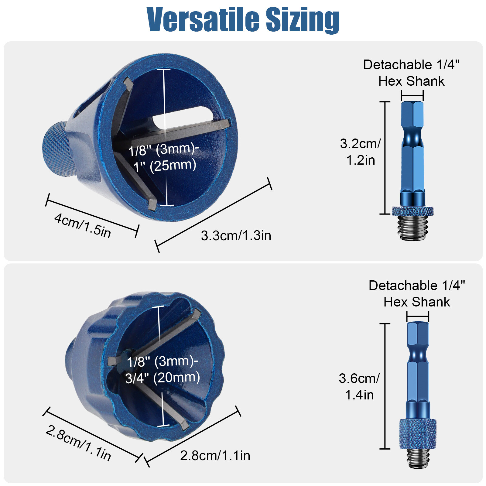 Tungsten Steel Drill Bit Deburring External Chamfer Tool Hex Shank ...