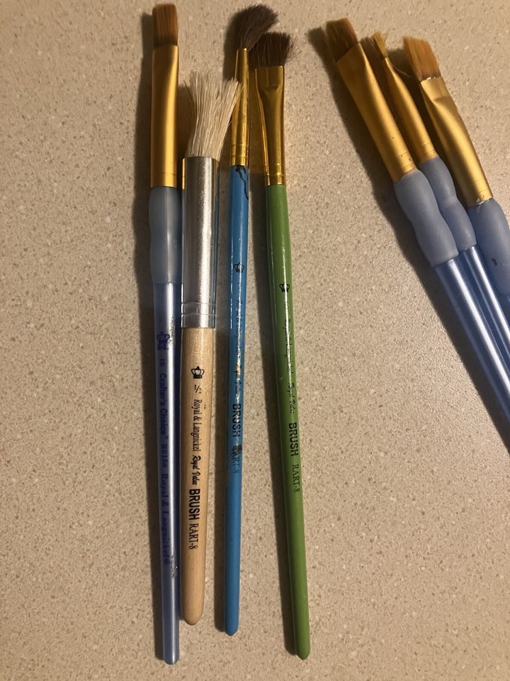 Royal Langnickel Craftsmart Paint Artist Brushes Lot Sable Read | eBay