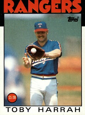 1986 Topps #535 Toby Harrah Texas Rangers | eBay