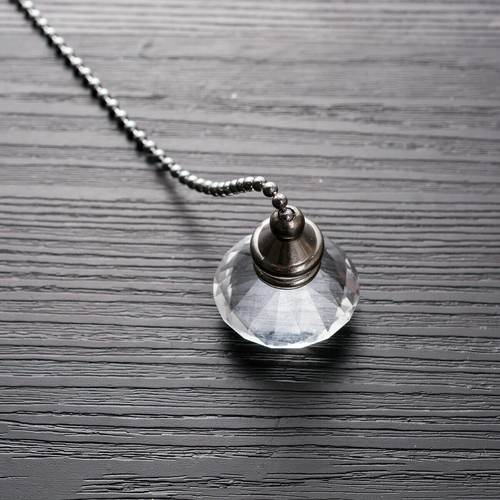 Set 2 Clear Crystal Ceiling Fan Pull Chain Ornament Wedding Home Decor ...