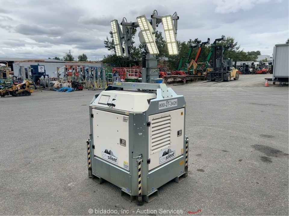 2019 Generac CUBE 2.4kW Stationary Diesel Light Tower Generator Kubota ...